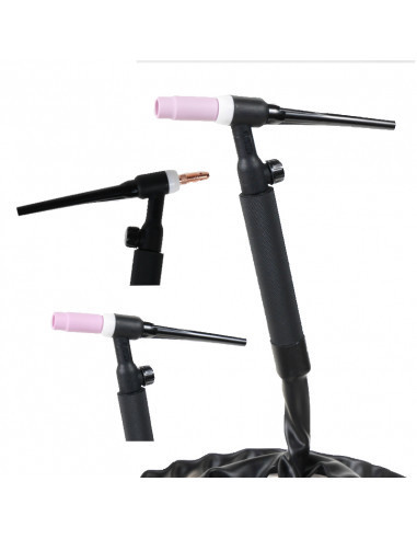 Uchwyt spawalniczy TIG LIFT 17V 35-50 4M z zaworkiem,-kompletny zestaw